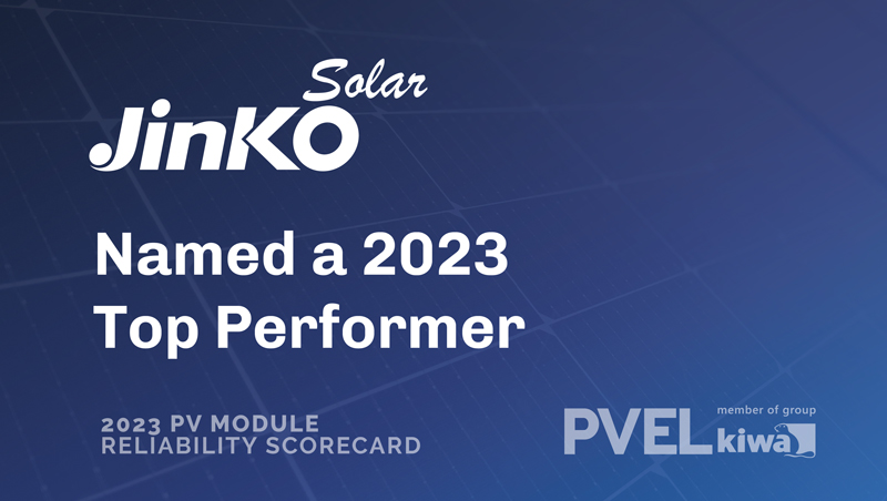Jinko Named Top Performer in Kiwa PVEL's 2024 PV Module Reliability ...